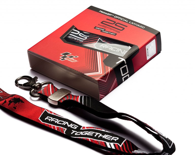 MotoGP 25 years racing together lanyard by Carles Miró